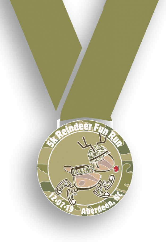 Earn one of these on 07-DEC-2019 - Reindeer Fun Run